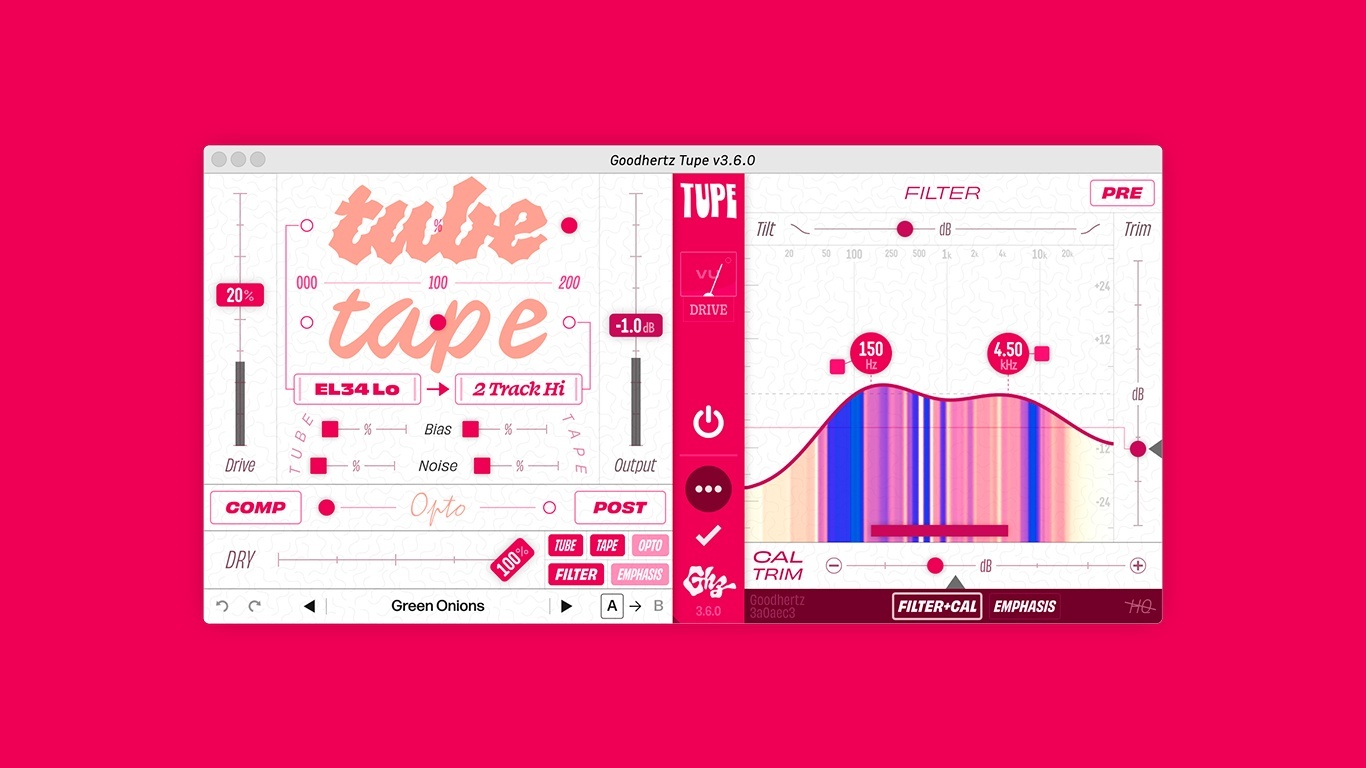 Гибридный сатуратор Goodhertz Tupe объединяет плёночные и ламповые ...