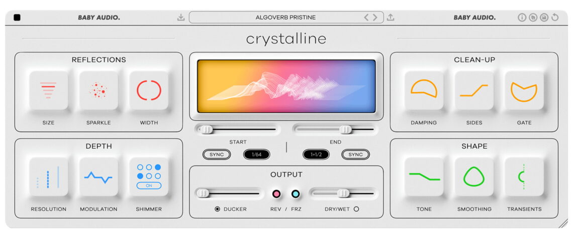Baby Audio Crystalline представляет собой алгоритмический ревербератор ...